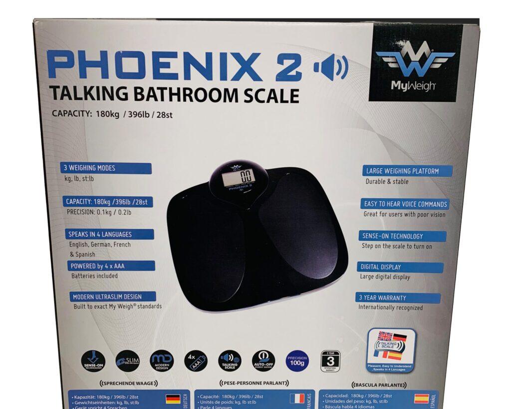 Phoenix 2 Talking Bathroom Scales - Eyes For Life